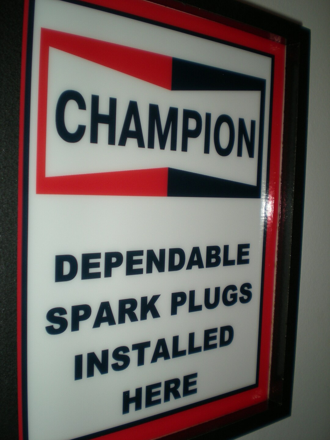 Champion Spark Plugs Gas Service Station Garage Mechanic Man Cave ...