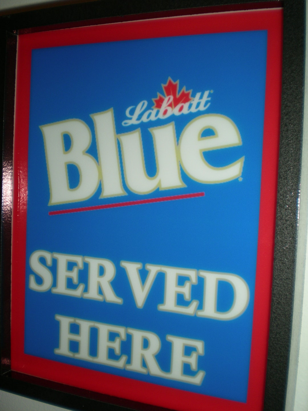 Labatt Blue Canada Served Here Beer Bar Man Cave Retro Lighted ...
