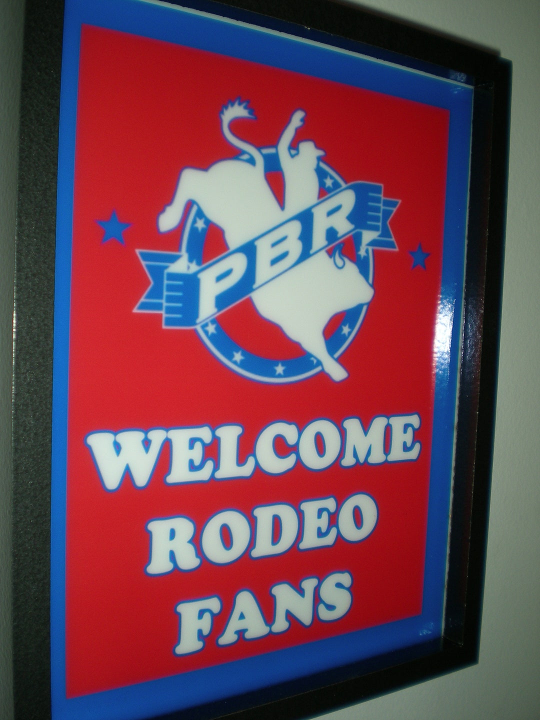 PBR Professional Bull Riders Rodeo Farm Barn Bar Man Cave Lighted ...