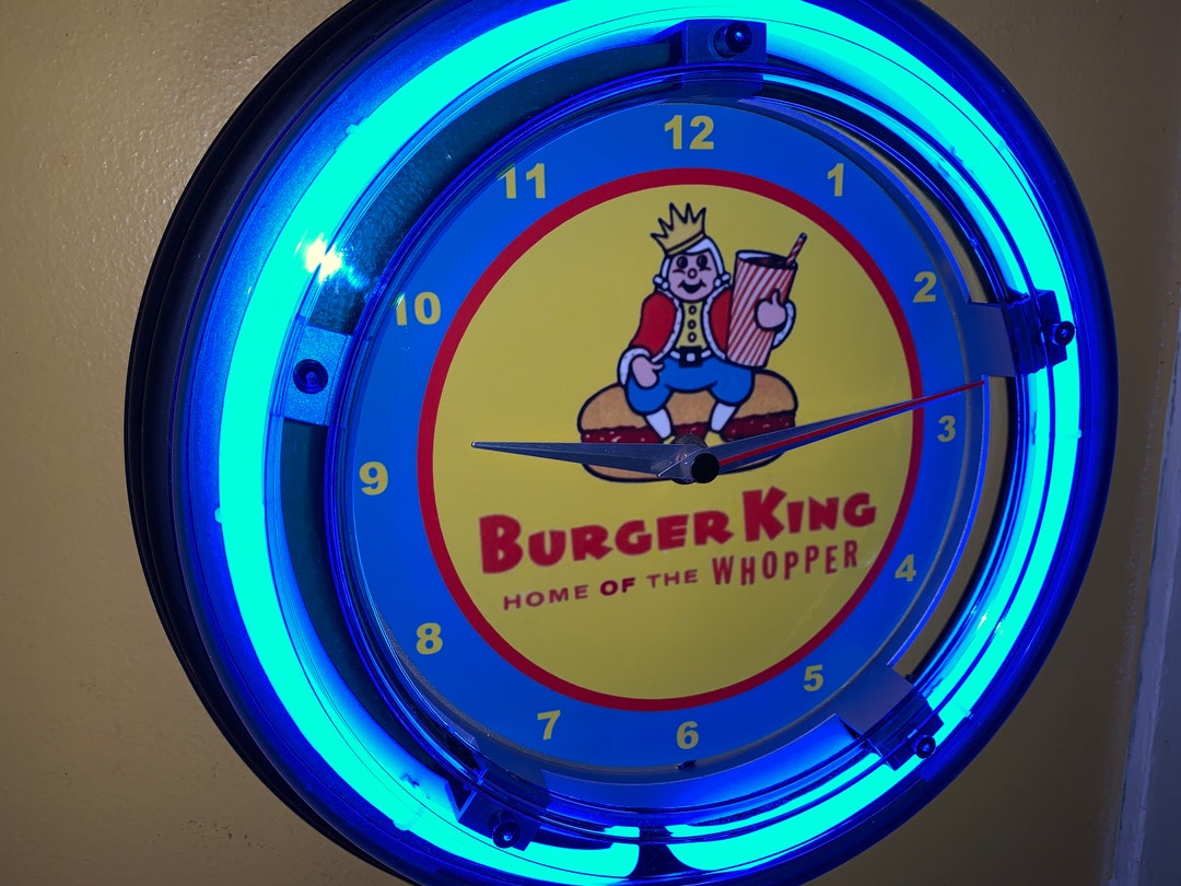 Burger King Whopper Hamburgers Restaurant Diner Kitchen Bar Neon Retro ...