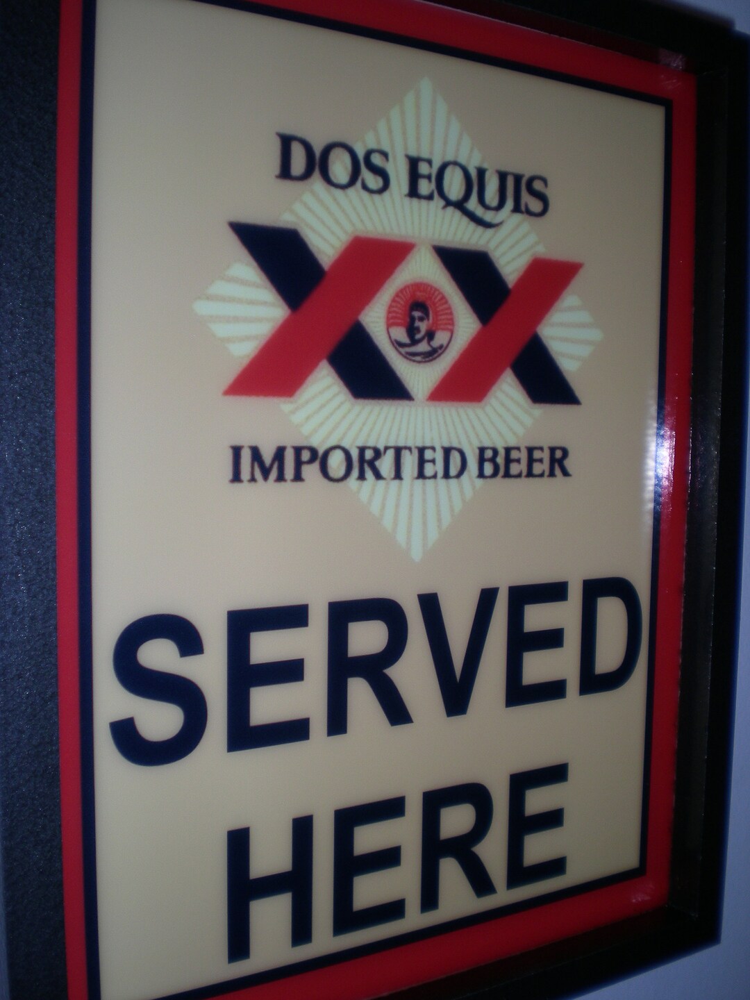 Dos Equis Cerveza Mexico Served Here Beer Bar Man Cave Retro Lighted ...