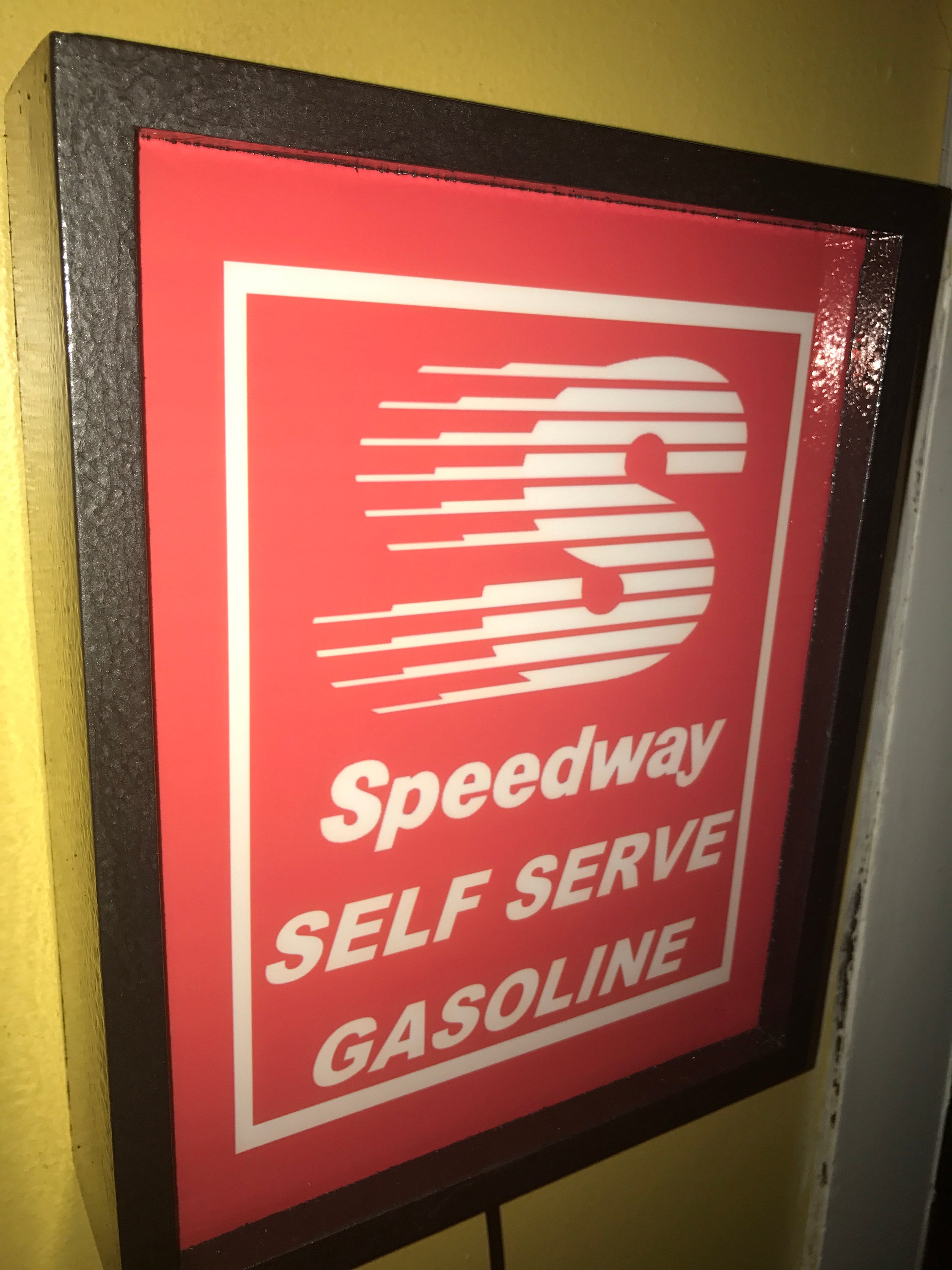 Vintage Gas Station Speedway Logo Automotive Gasoline Advertising