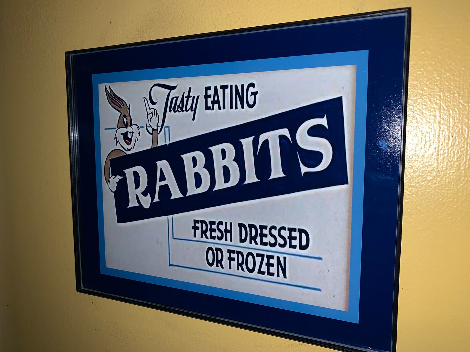 Rabbit Farm Breeder Farmer Garage Bar Framed Advertising Print Man Cave ...