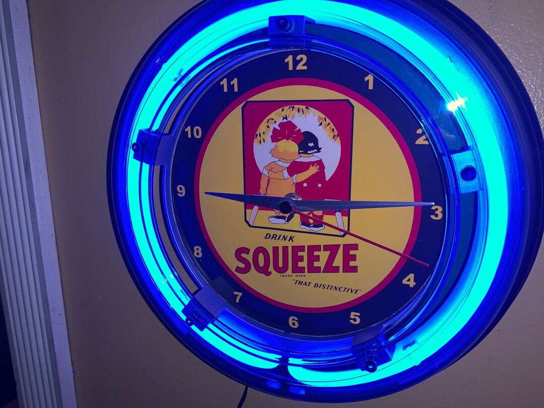 Squeeze Cola Soda Fountain Diner Kitchen Bar Neon Retro Advertising ...