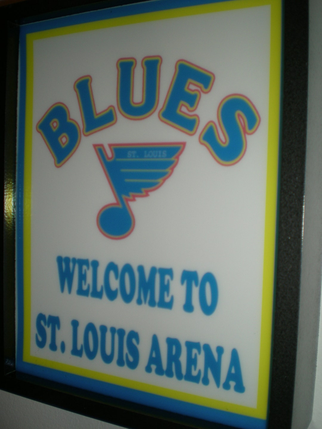 St. Louis Blues Hockey Throwback Stadium Bar Man Cave Retro Lighted ...