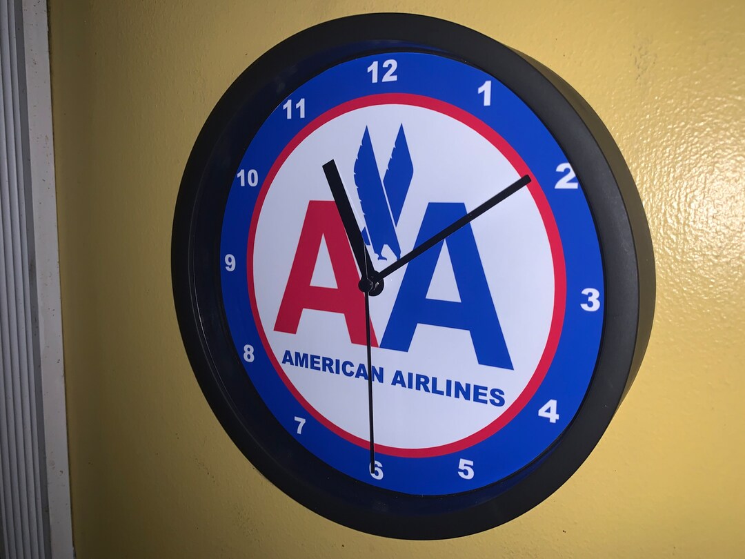 American Airlines Airport Terminal Pilot Stewardess Advertising Black ...