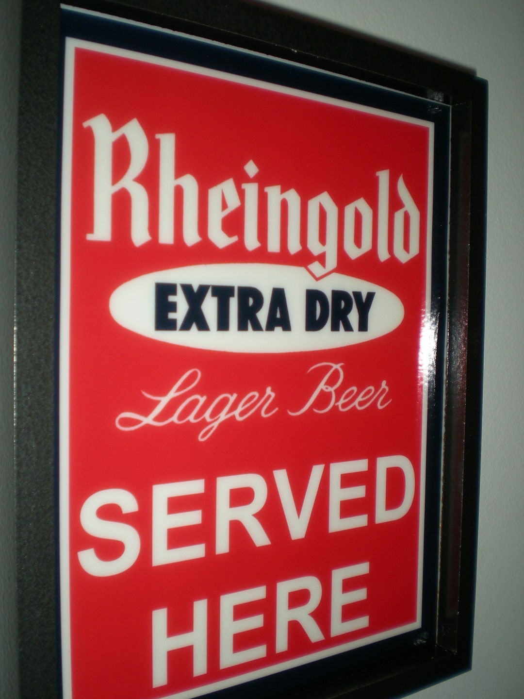 Rheingold Beer Bar Man Cave Retro Lighted Advertising Sign - Etsy