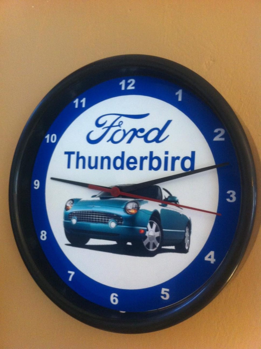 Ford Thunderbird Motors Auto Garage Bar Advertising Man Cave Black ...