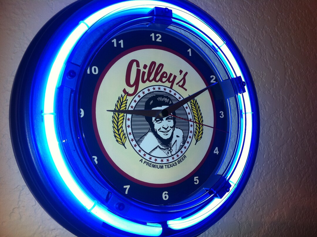 Gilley's Country Western Honkey Tonk Bar Beer Man Cave Neon Wall Clock ...