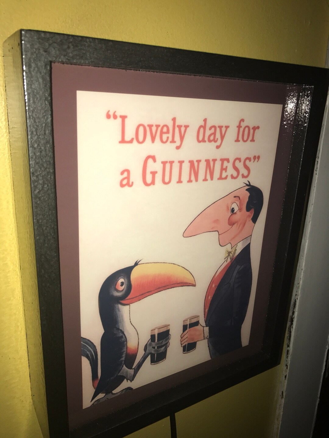 Guinness Toucan Irish Stout Beer Bar Man Cave Retro Lighted Advertising ...