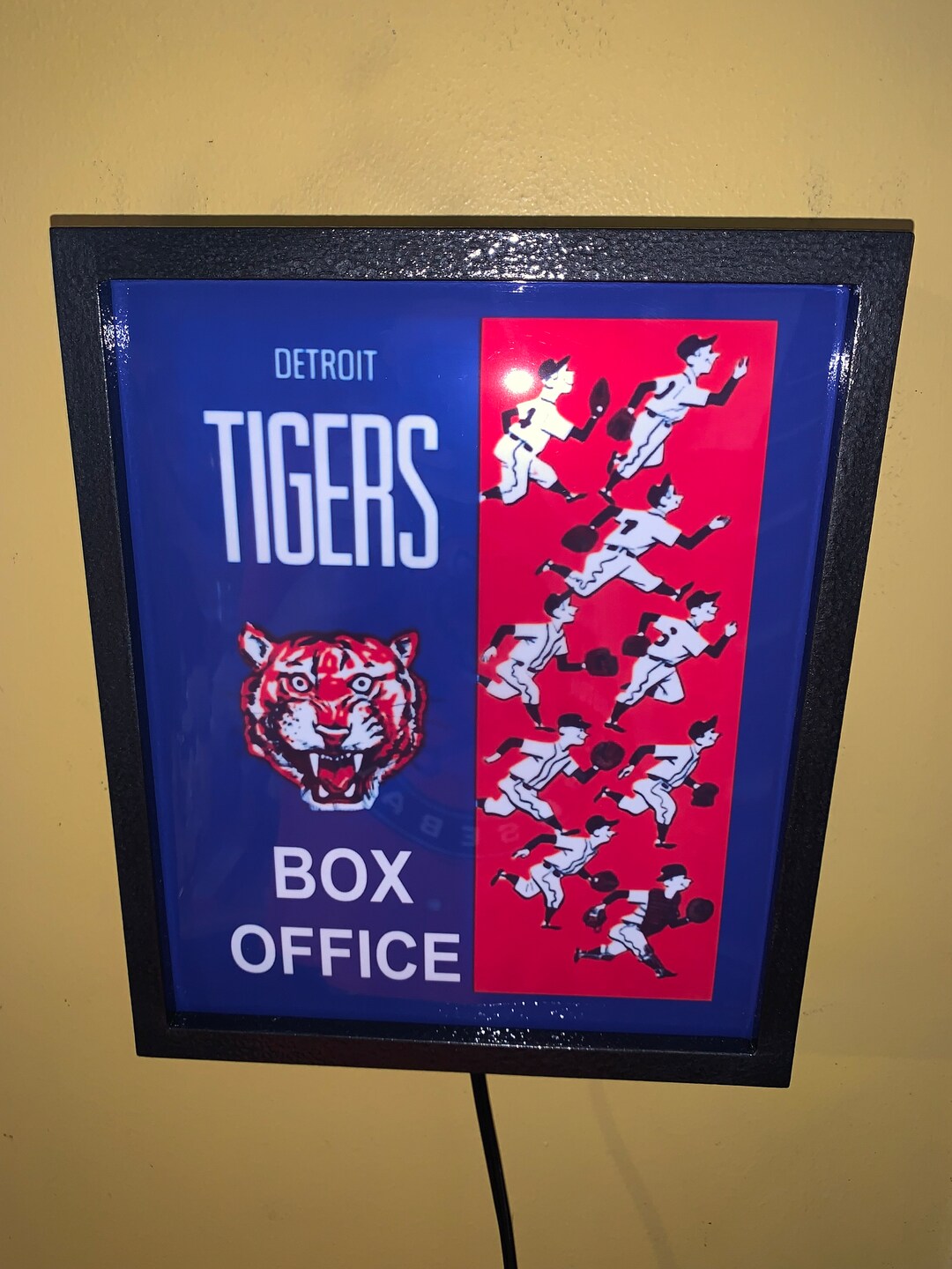 Detroit Tigers Baseball Stadium Box Office Bar Man Cave Lighted ...