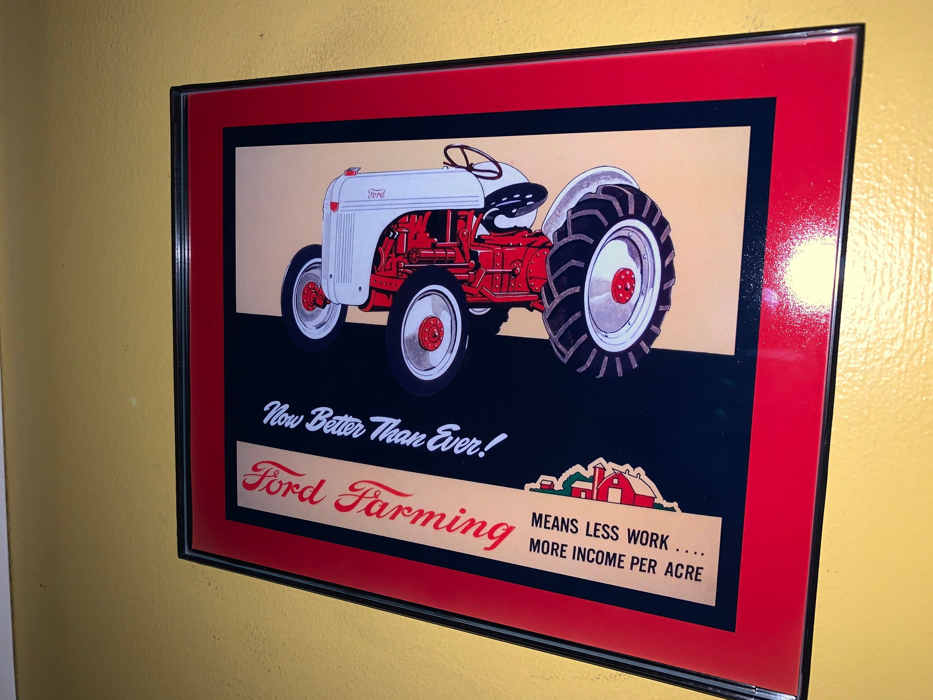 Ford Farm Equipment Tractor Barn Farmer Garage Bar Framed - Etsy