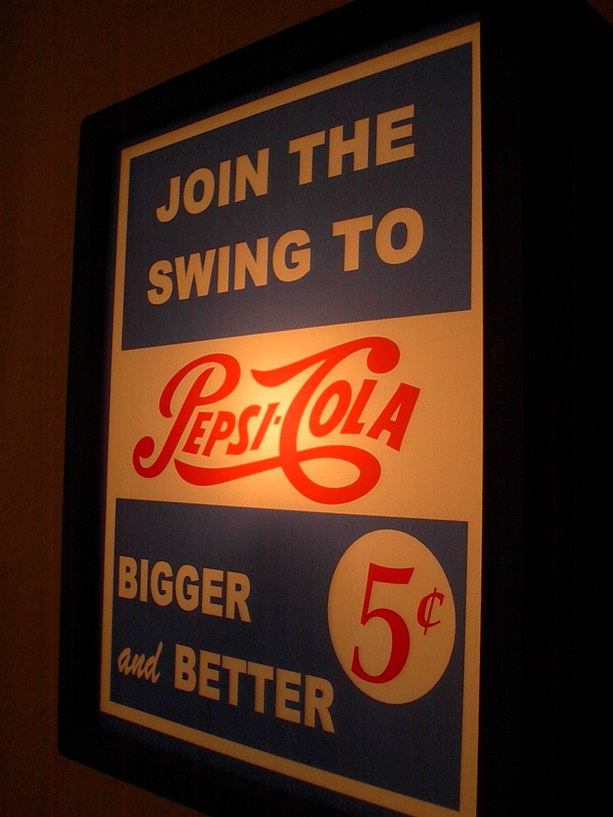 Pepsi Cola Swing Soda Fountain Diner Kitchen Bar Man Cave - Etsy