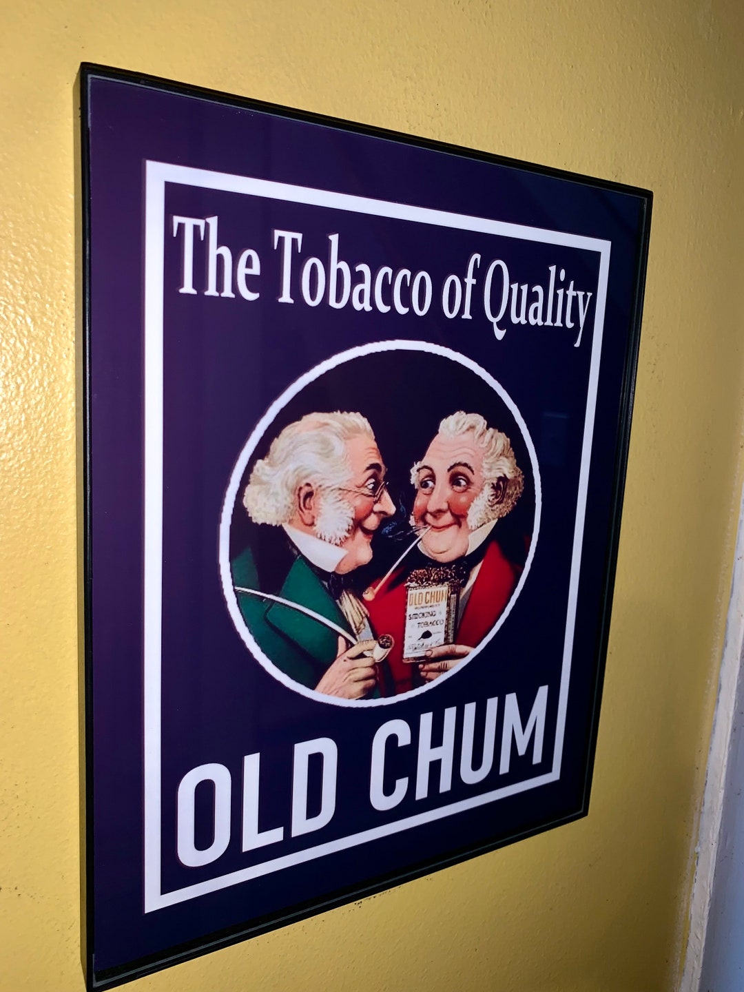 Old Chum Tobacco Store Bar Framed Advertising Print Man Cave Sign - Etsy