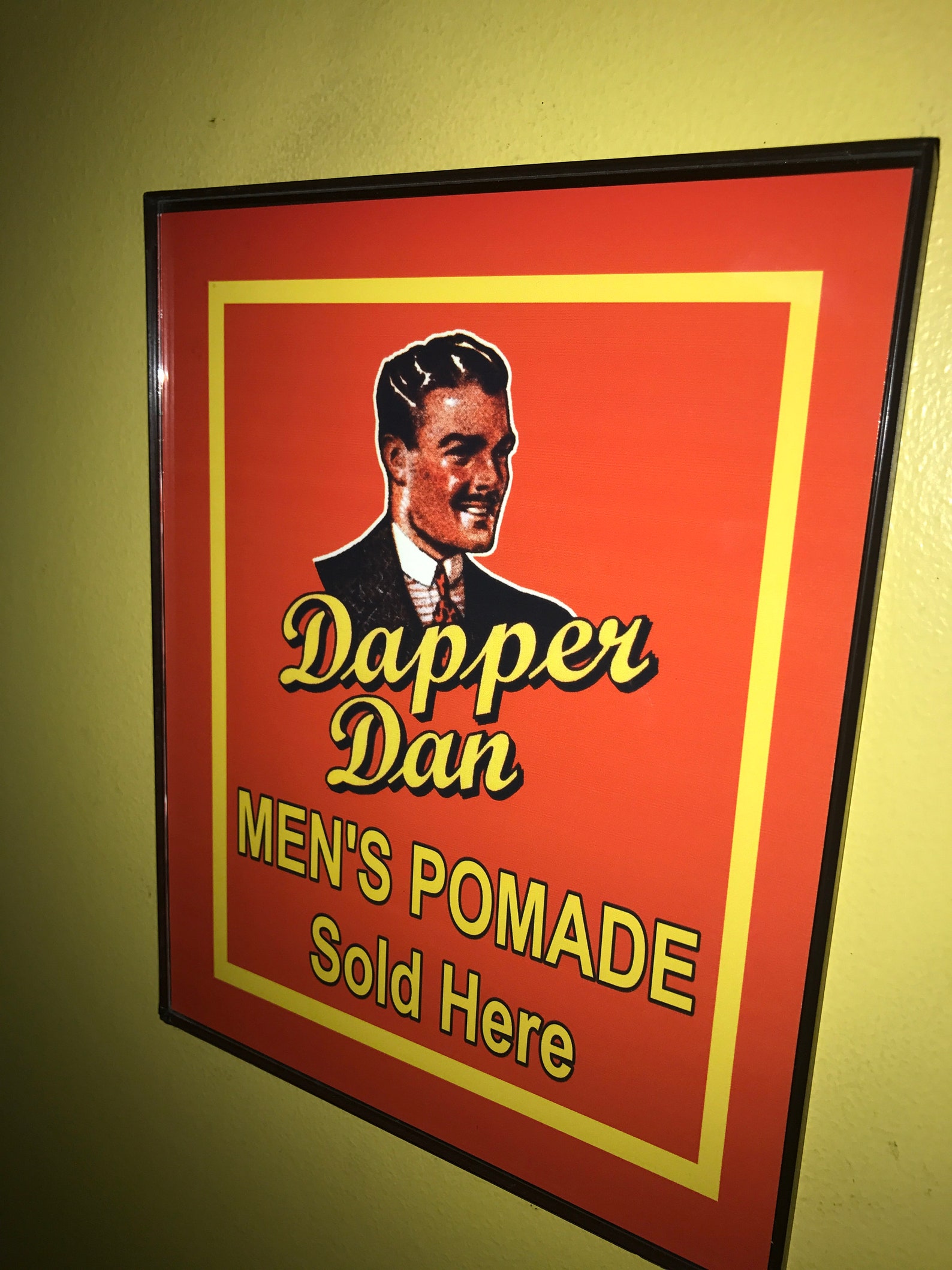 Dapper Dan Hair Pomade Barber Shop Bar Framed Advertising Print Man ...