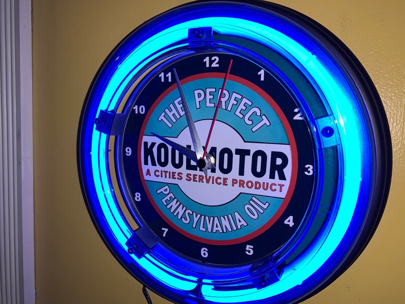 Koolmotor Gas Service Station Oil Garage Mechanic Neon Lighted Retro ...
