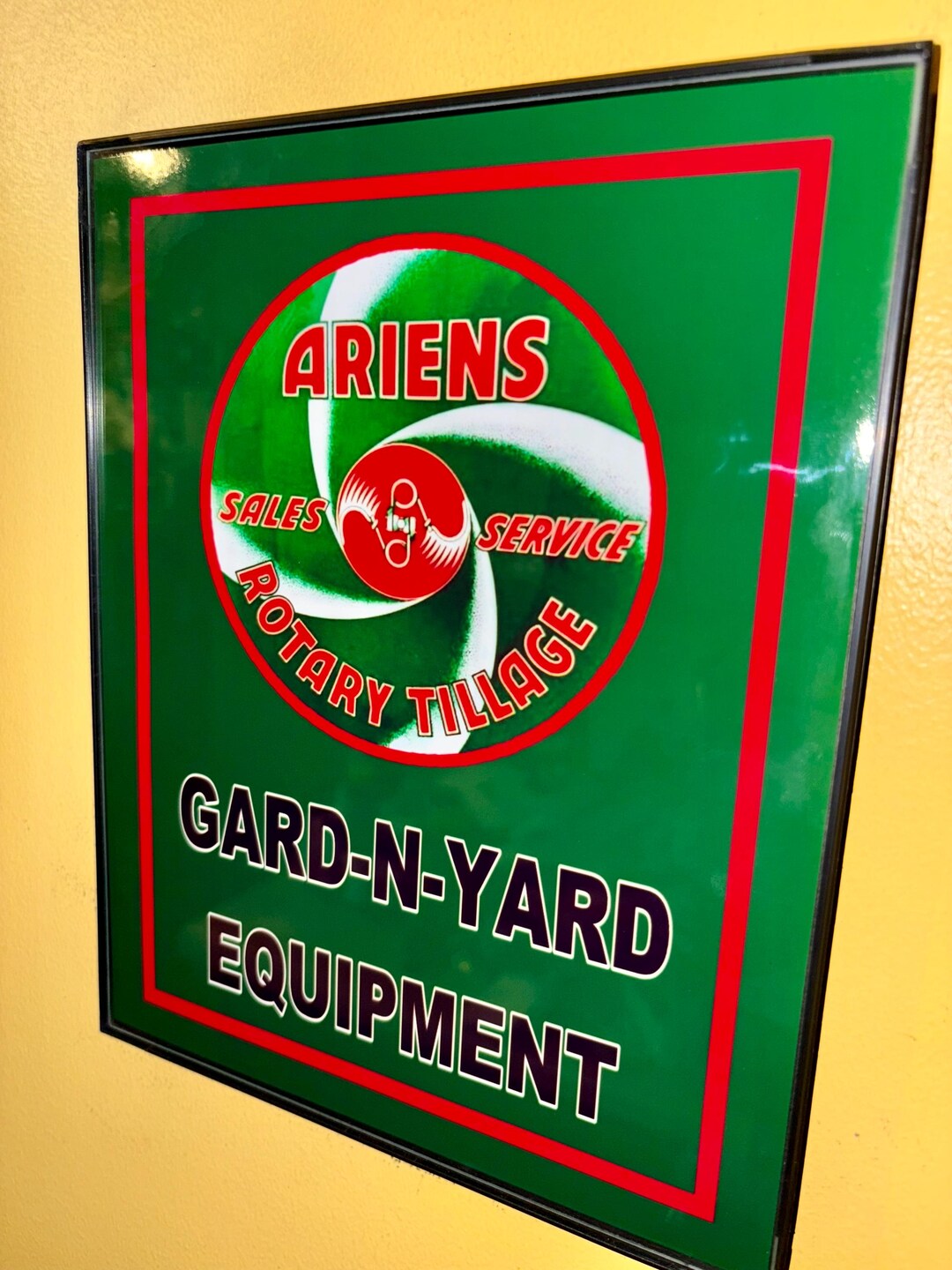 Ariens Lawnmower Tractor Store Landscaper Garage Bar Framed Advertising ...