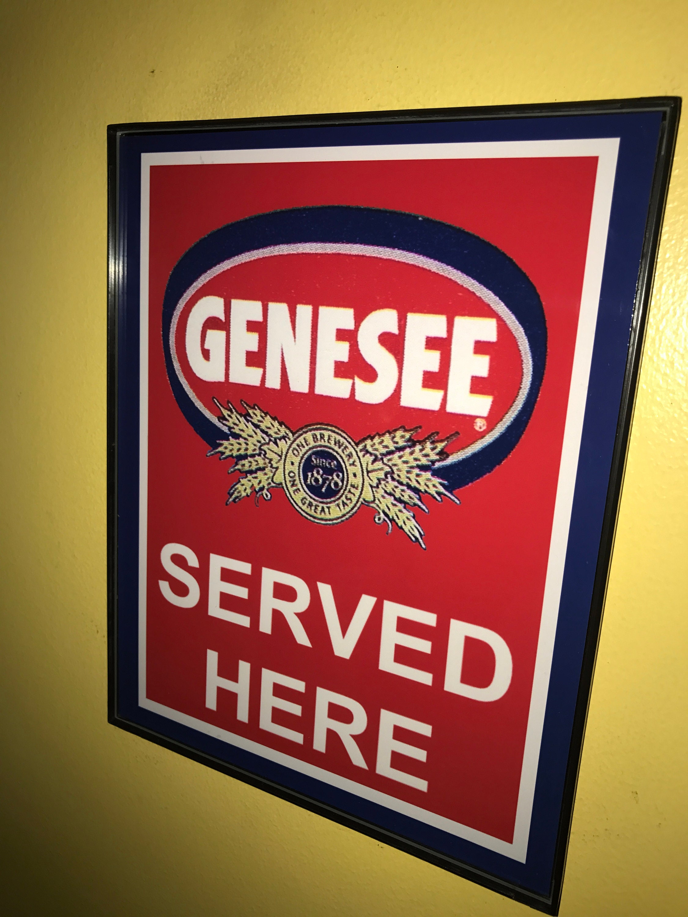 Genesee Beer Bar Framed Advertising Print Man Cave Sign - Etsy UK
