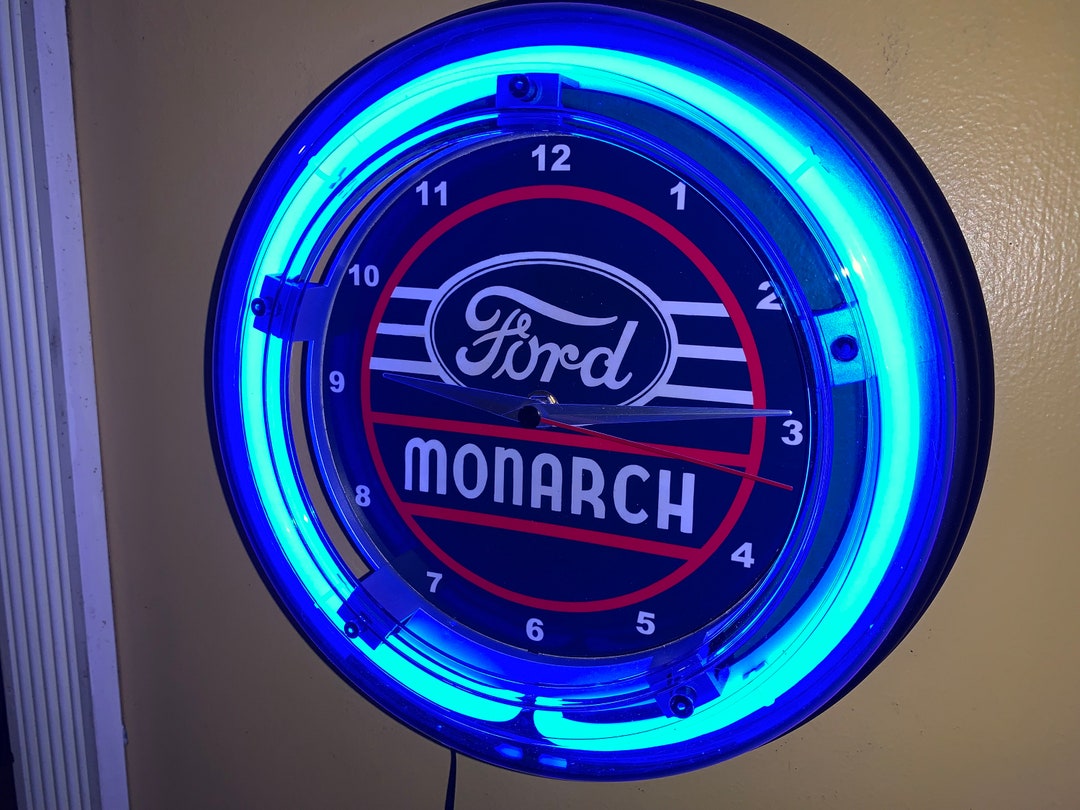 Ford Monarch Fomoco Motors Auto Garage Mechanic Man Cave Bar Retro Neon ...