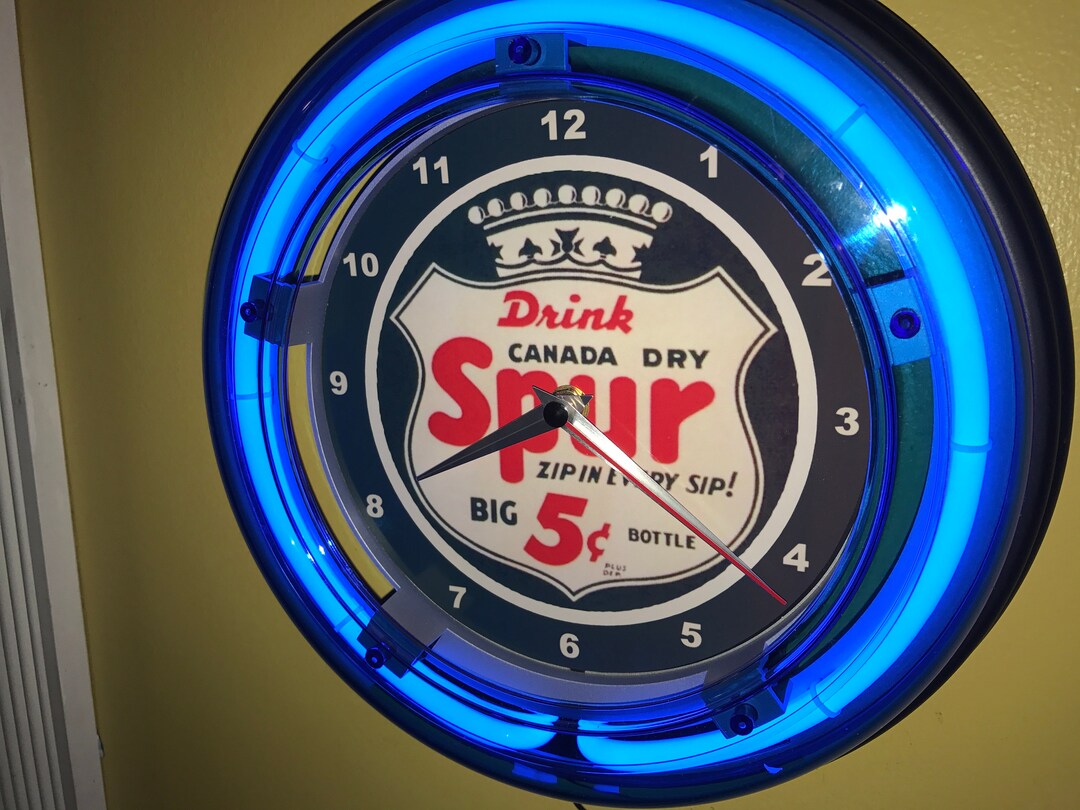 Spur Cola Canada Dry Soda Fountain Diner Kitchen Bar Neon Retro ...