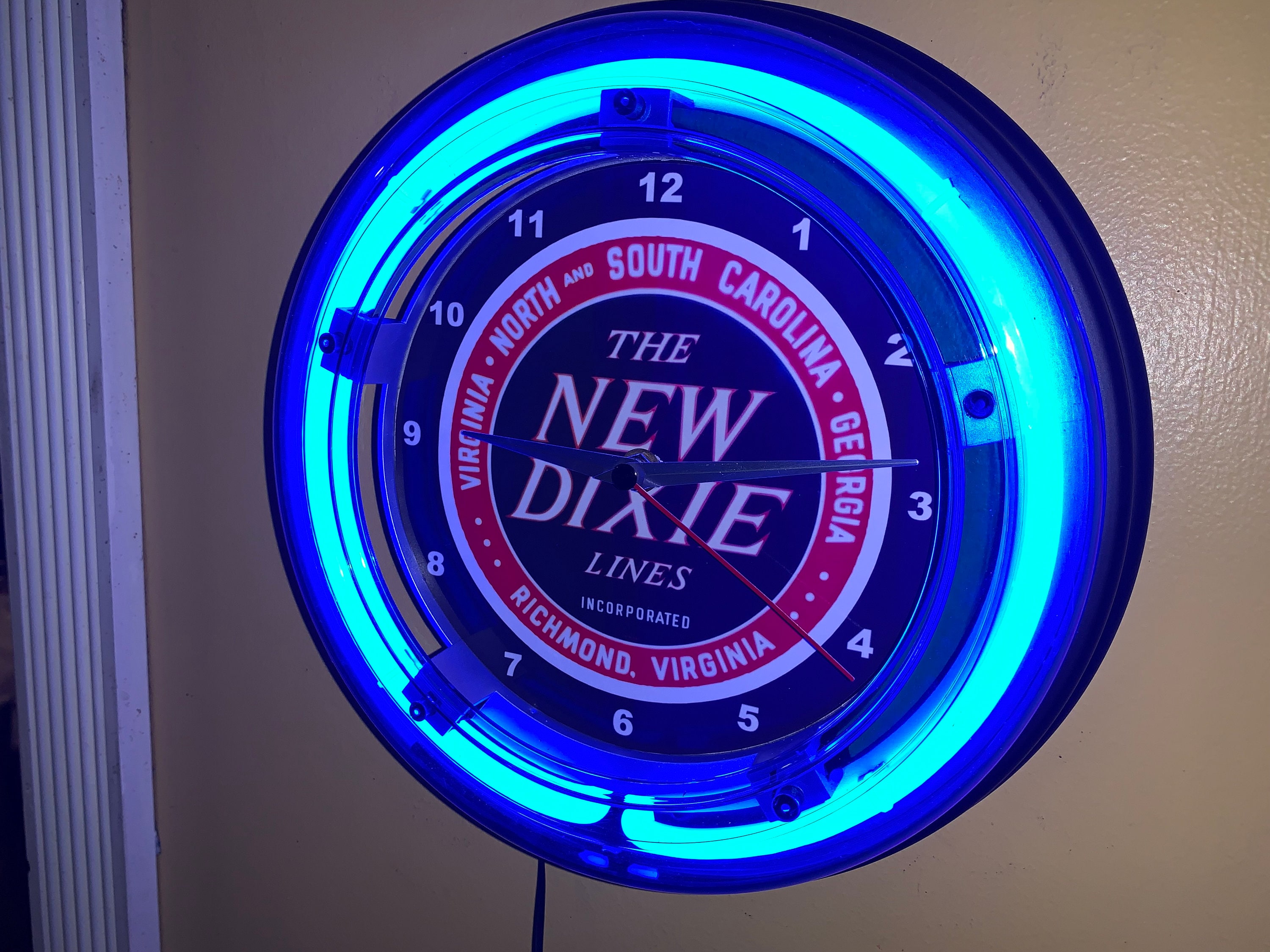 The New Dixie Lines Railway Railroad Train Station Man Cave Bar Neon ...