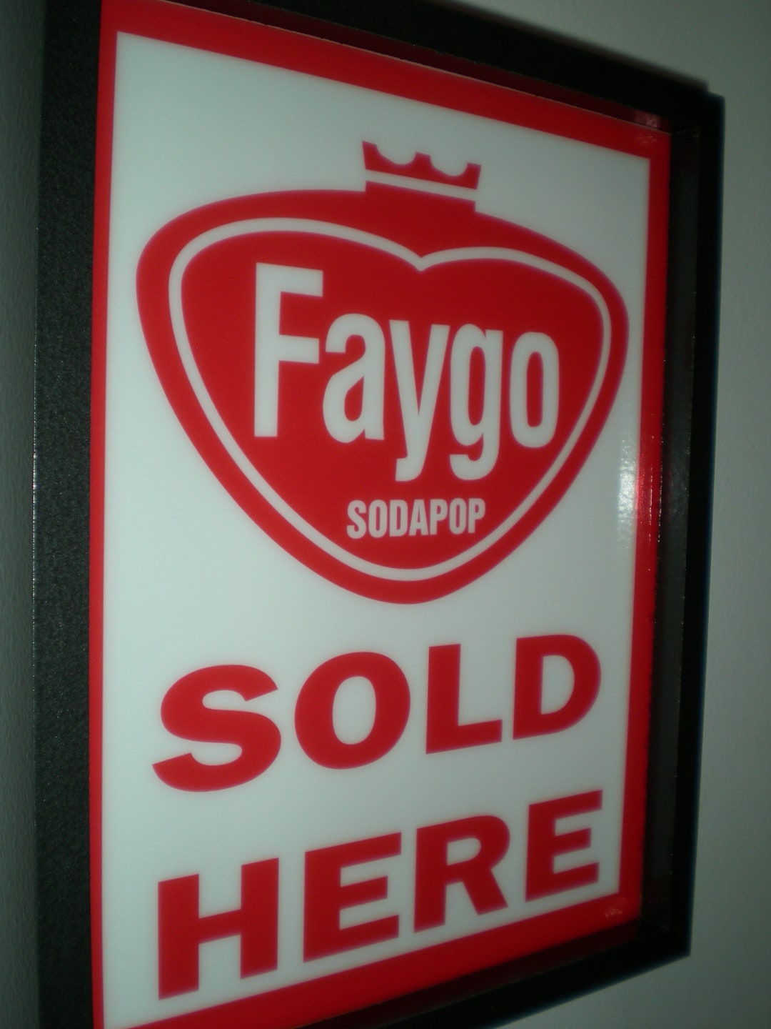 Faygo Detroit Soda Fountain Diner Kitchen Bar Man Cave Lighted ...