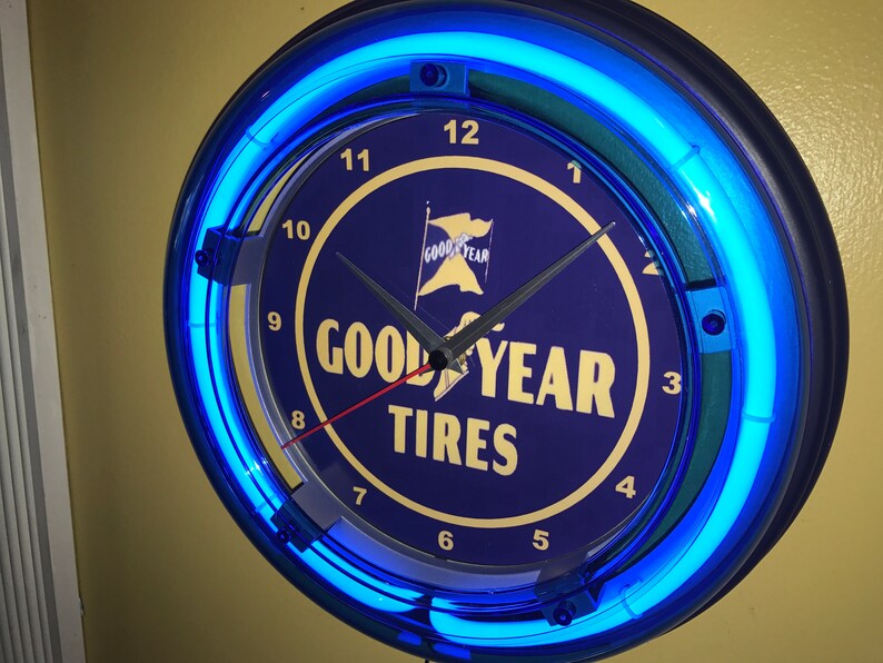 Good Year Tires Gas Service Station Garage Mechanic Neon Retro Wall ...
