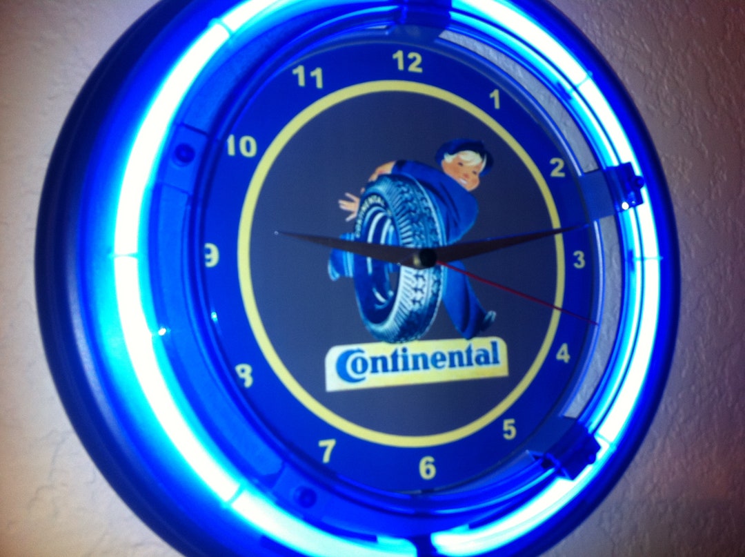 Continental Tires Gas Service Station Garage Mechanic Neon Lighted ...