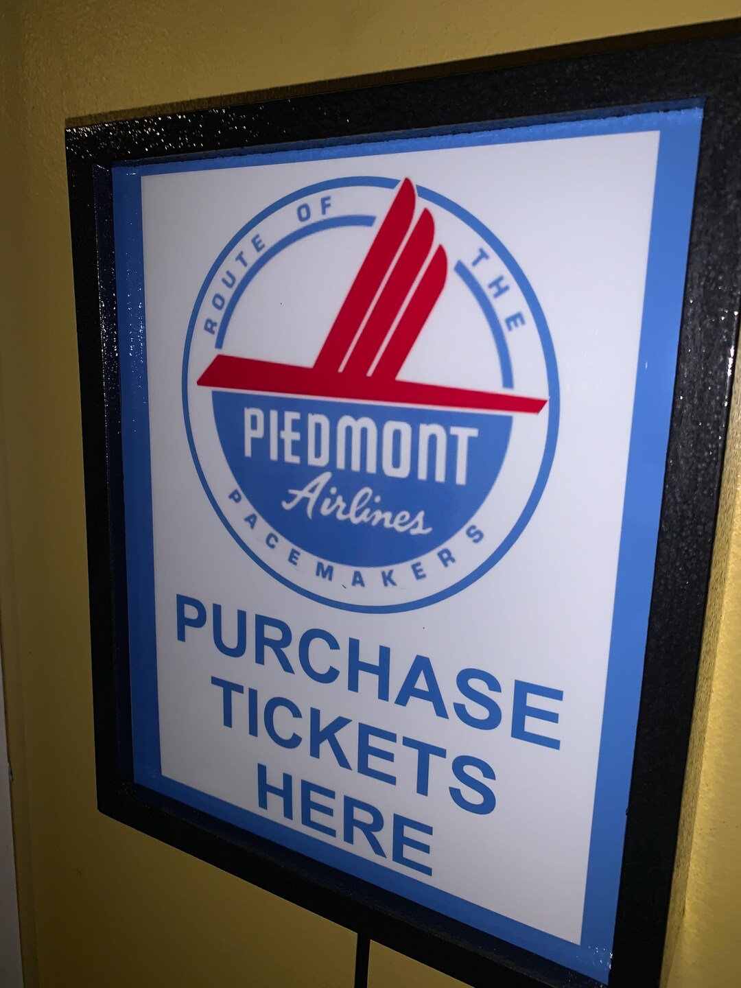 Piedmont Airlines Airport Terminal Stewardess Pilot Bar Man Cave ...