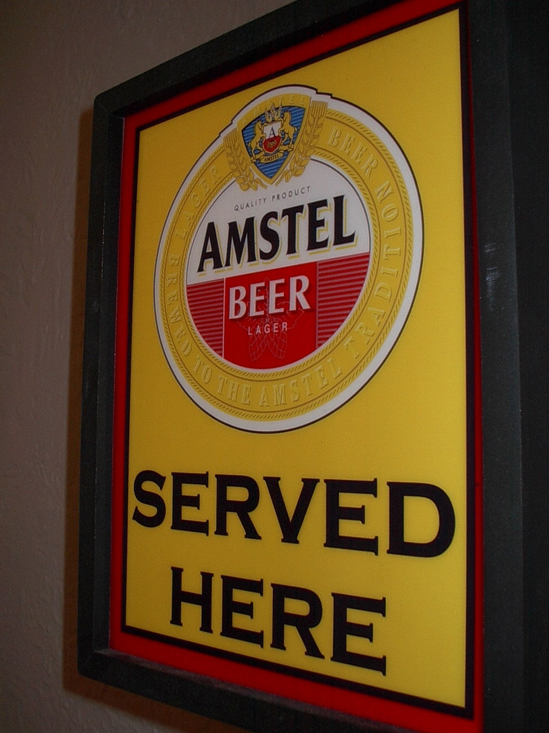 Amstel Beer Bar Man Cave Retro Lighted Advertising Sign - Etsy