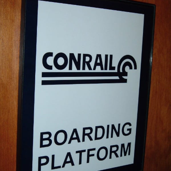Conrail Railroad Sign - Etsy