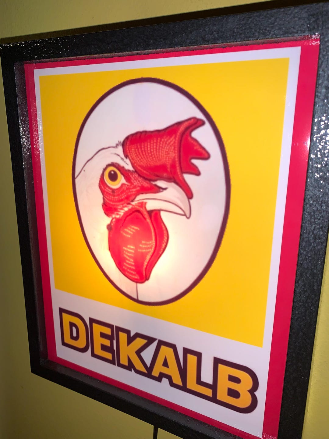 Dekalb Chicken Poultry Farm Feeds Farmer Store Barn Garage Bar Man Cave ...