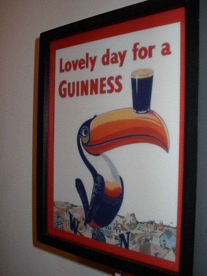 Guinness Irish Stout Toucan Pub Beer Bar Man Cave Lighted Retro ...
