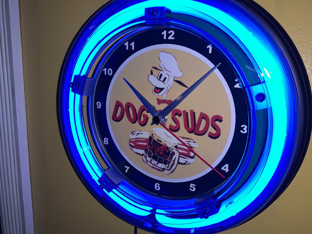 Dog N Suds Oldlogo Root Beer Soda Fountain Diner Kitchen Bar Neon Retro ...