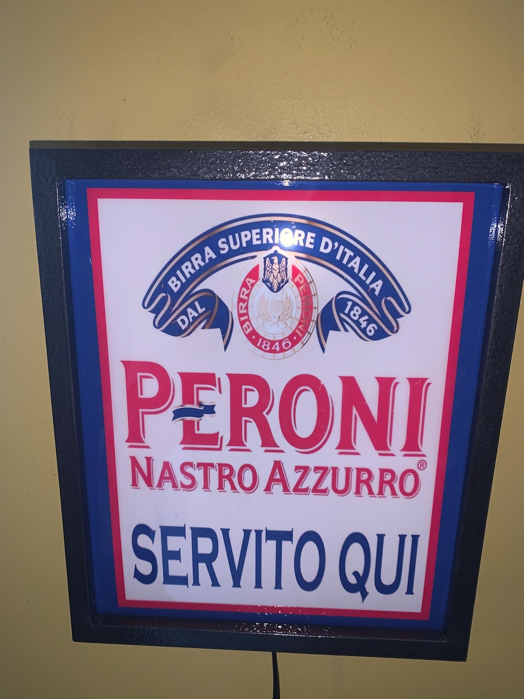 Peroni Italian Italy Beer Bar Man Cave Retro Lighted Advertising Sign ...