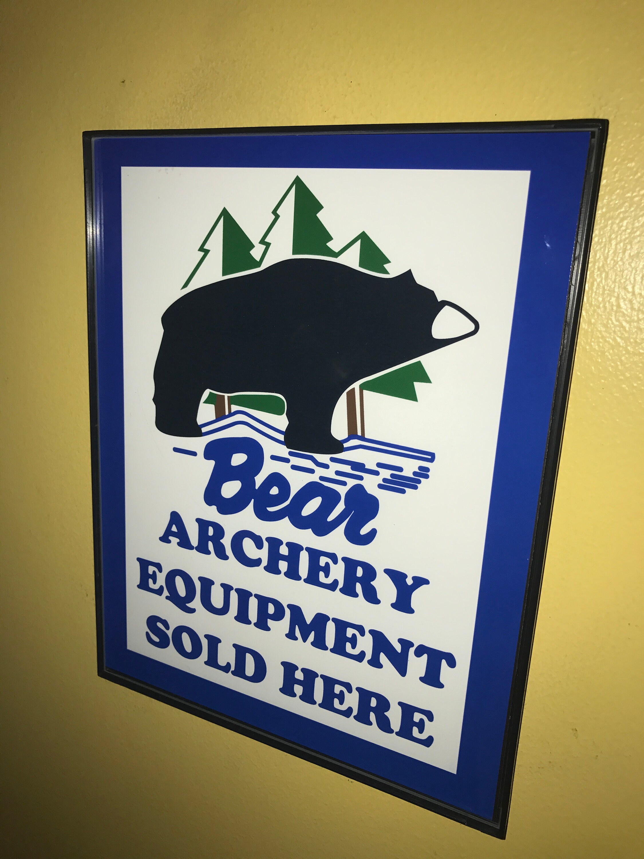 Bear Archery Bow Hunter Hunting Store Bar Framed Advertising - Etsy