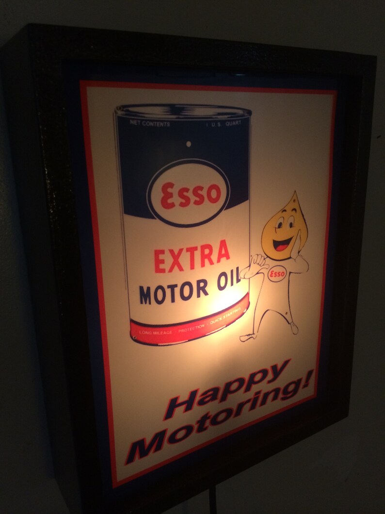 Esso Extra Motor Oil Gas Service Station Garage Mechanic Man Cave ...