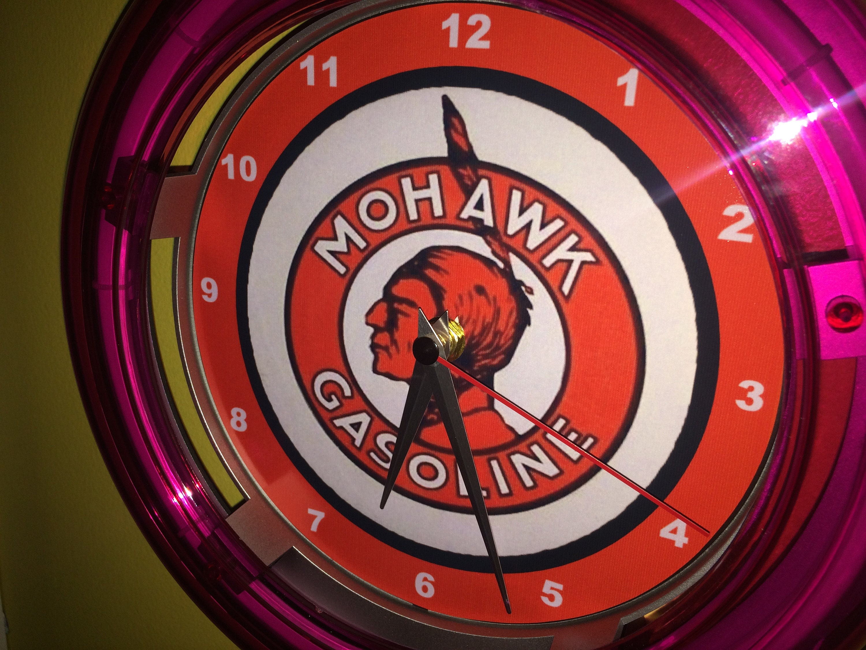 MOHAWK Gas Service Station Oil Garage Mechanic Neon Lighted Retro Wall ...