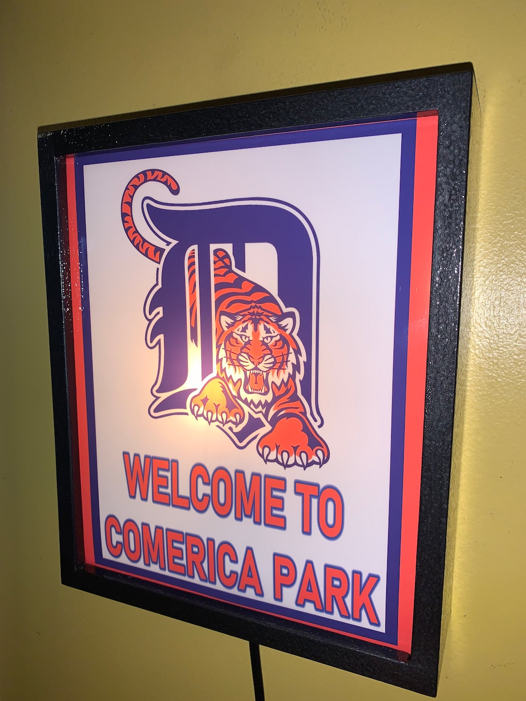 Detroit Tigers Baseball Stadium Bar Man Cave Lighted Advertising Sign ...
