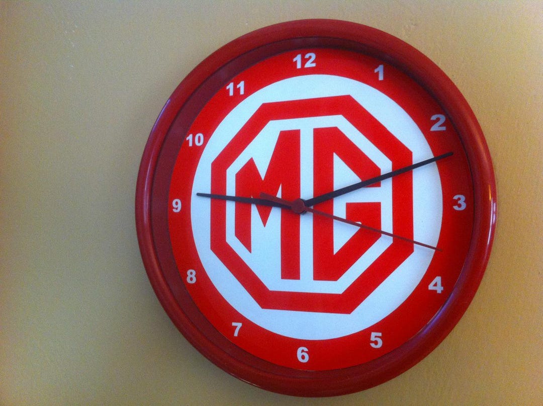 MG Morris Motors RED Logo Auto Garage Mechanic Racing Bar Advertising ...