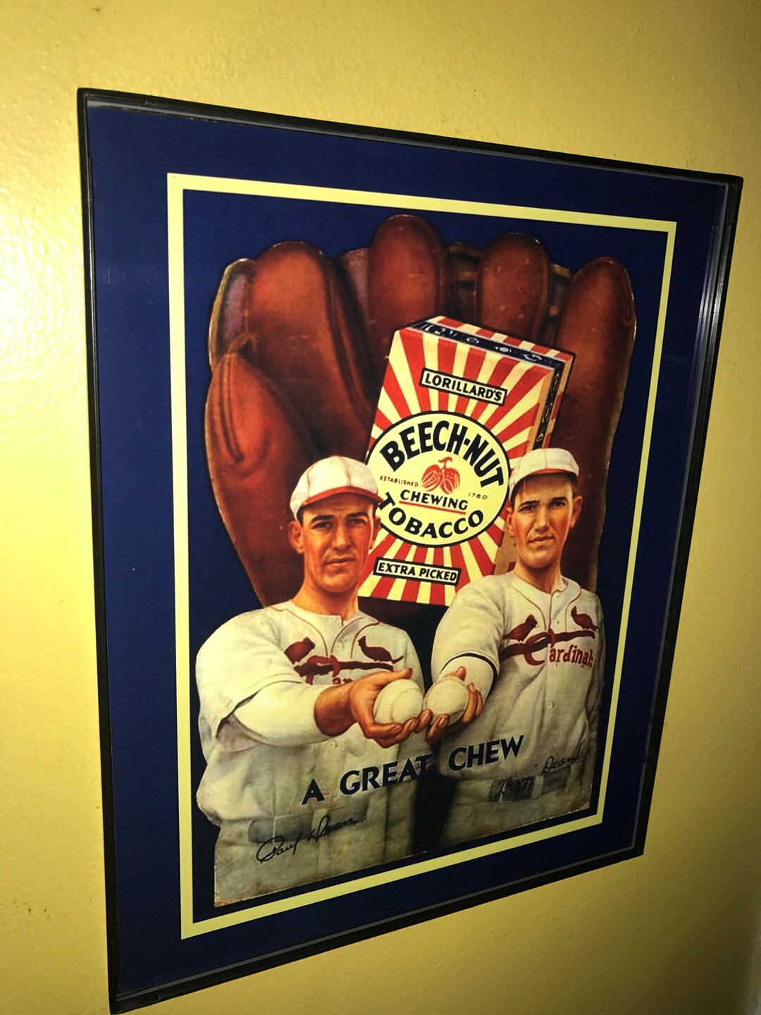 Beech Nut Dizzy Dean Brothers St. Louis Cardinals Baseball Chaw Chew ...