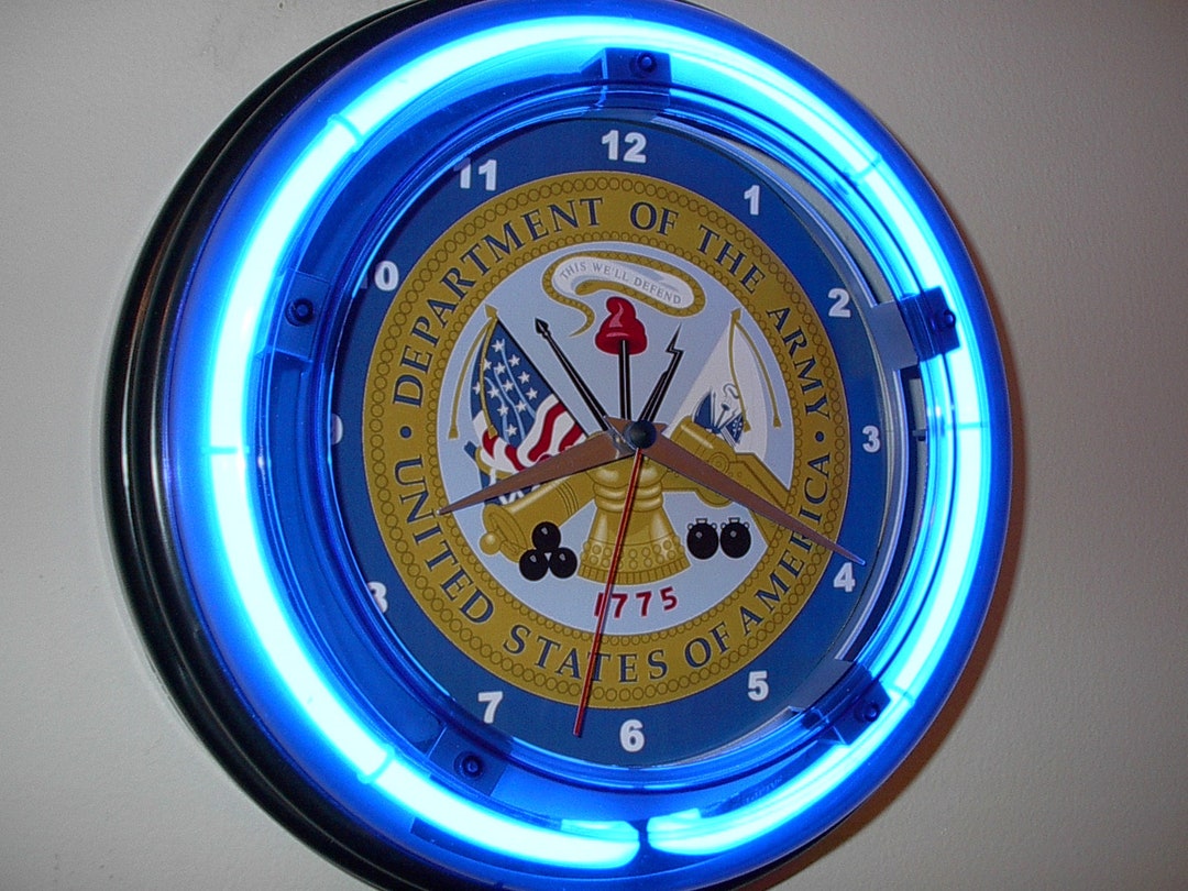 United States Army Enlistment Center Office Man Cave Bar Retro Neon ...