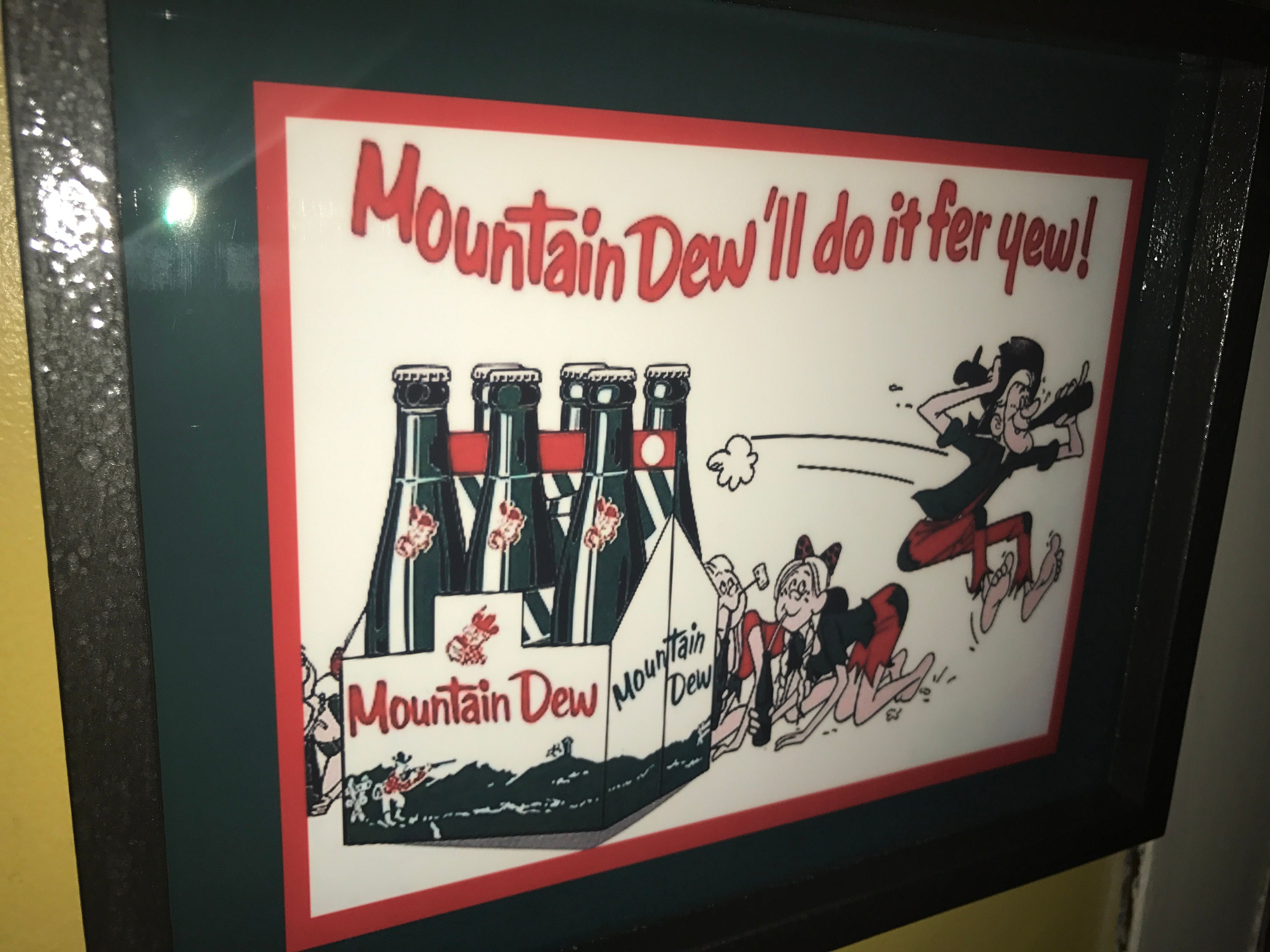 Mountain Dew Hillbilly Soda Fountain Diner Kitchen Bar Man - Etsy