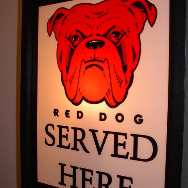 Red Dog Beer - Etsy