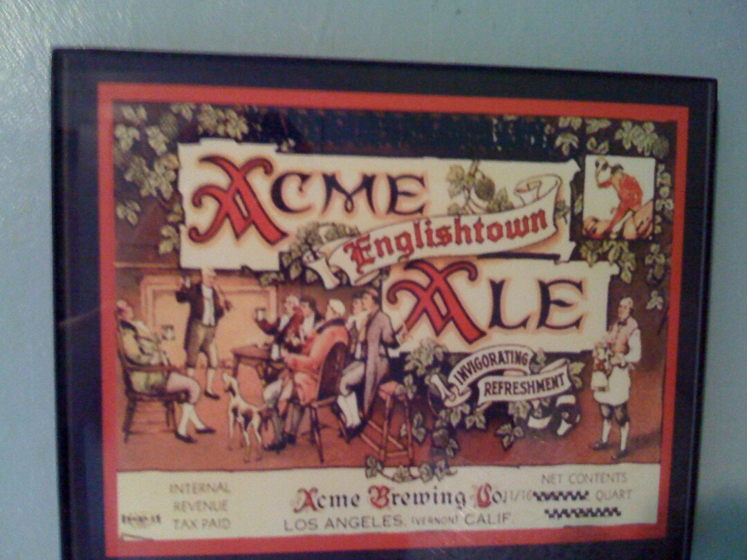 Acme Ale California Beer Bar Framed Advertising Print Man Cave Sign - Etsy