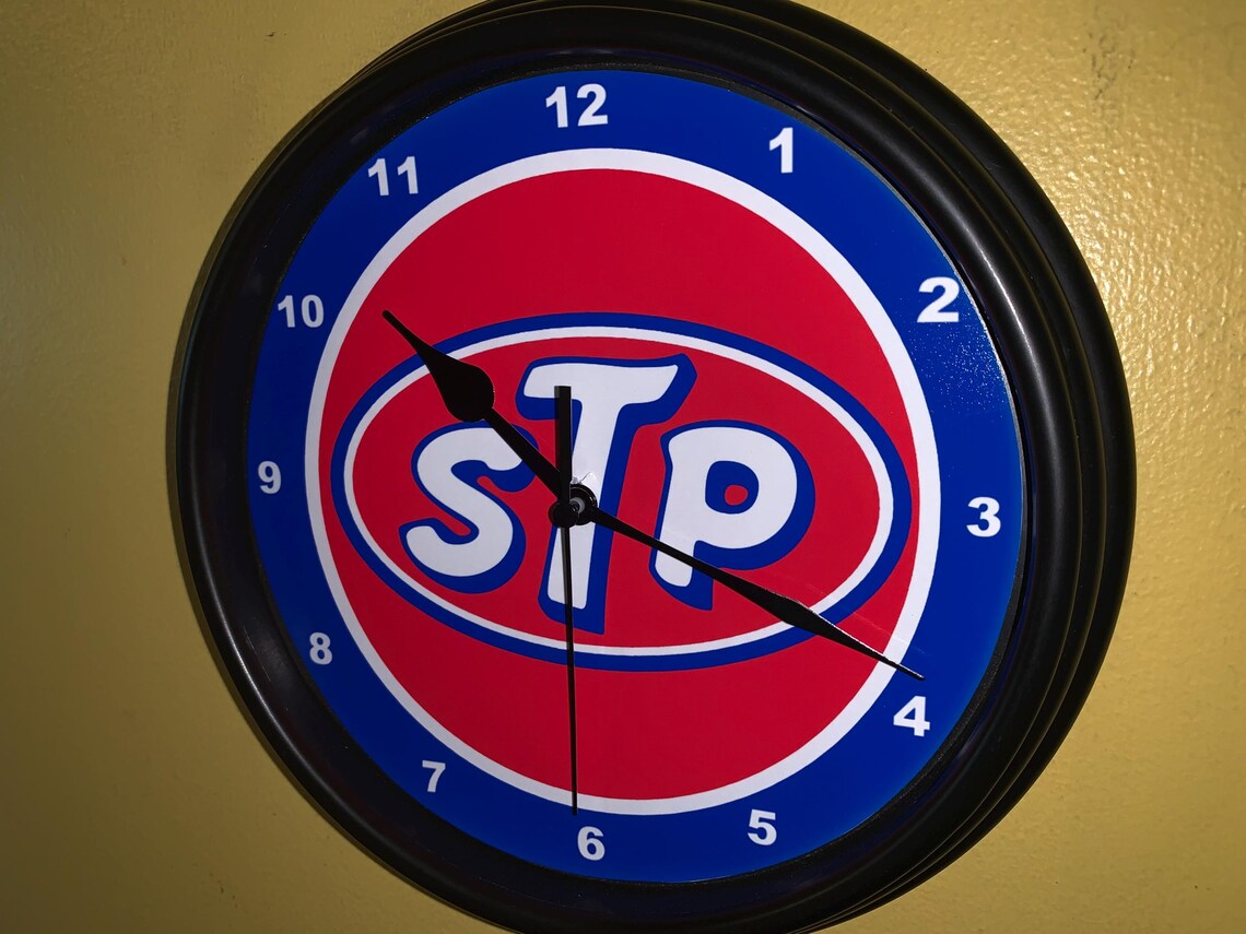 STP Motor Oil Gas Service Station Garage Mechanic Bar Advertising Man ...