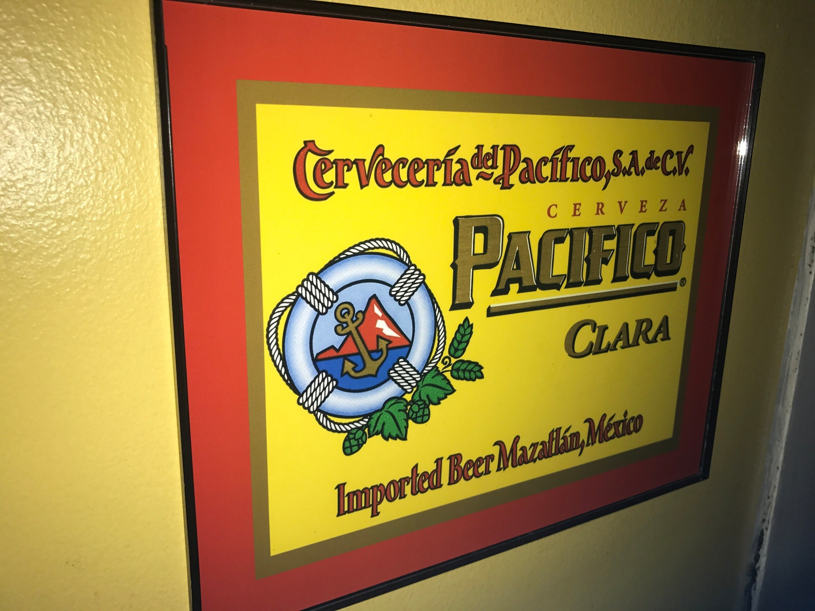 Pacifico Clara Beer Bar Framed Advertising Print Man Cave Sign - Etsy