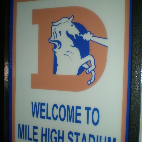 Denver Broncos Sign - Etsy