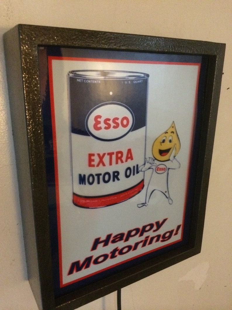 Esso Extra Motor Oil Gas Service Station Garage Mechanic Man Cave ...