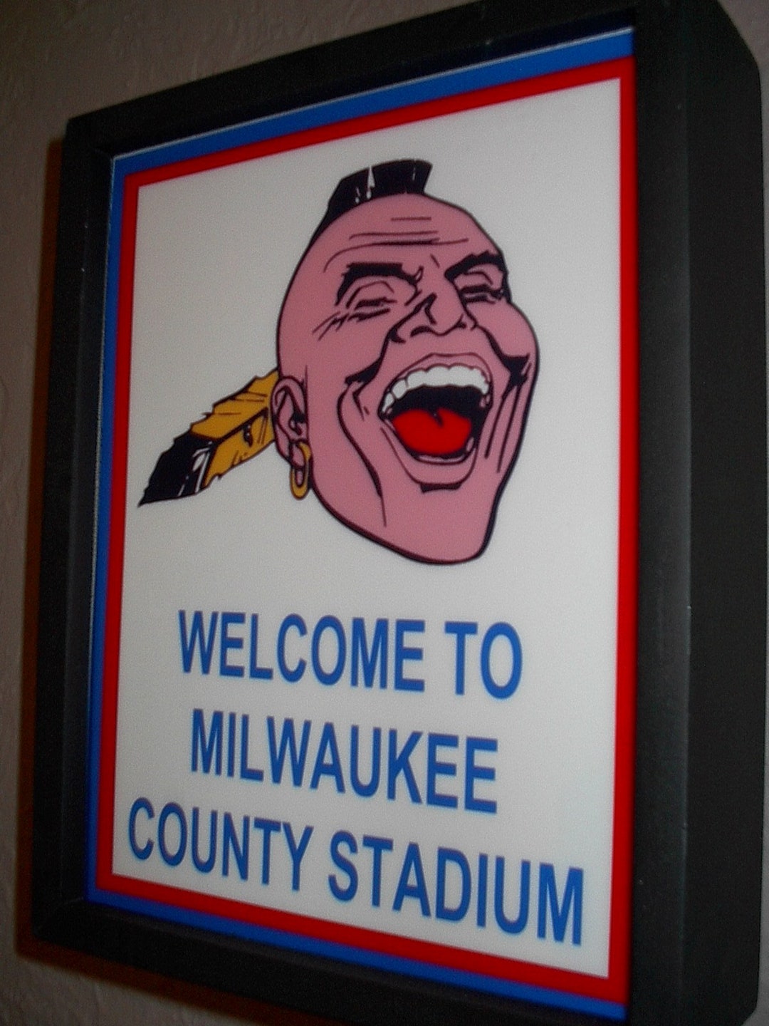 Milwaukee Braves Brewers Baseball Stadium Throwback Bar Man Cave ...